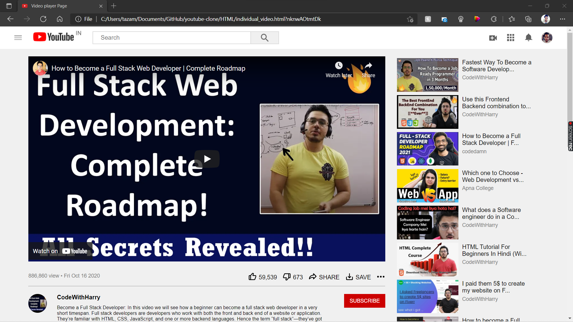 GitHub - MohdTazammul/youtube-clone: Youtube Clone with search ...