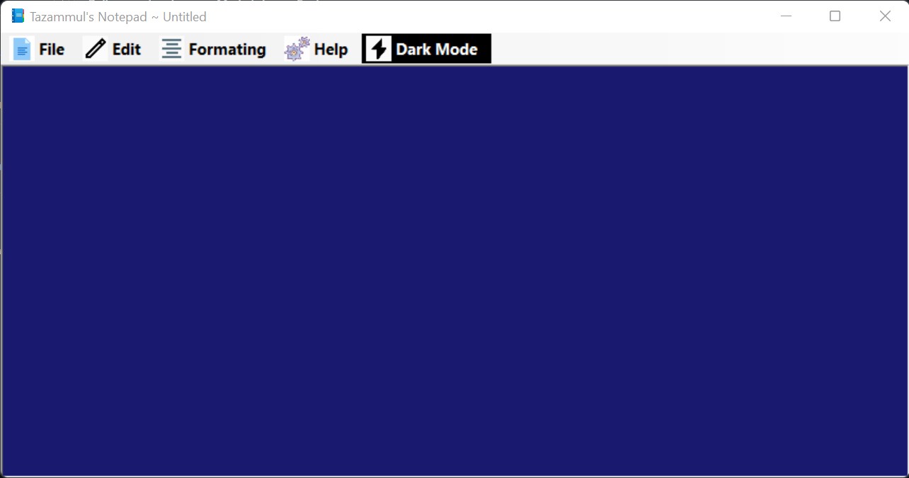 GitHub - MohdTazammul/My-Own-Notepad: This is a window software for ...
