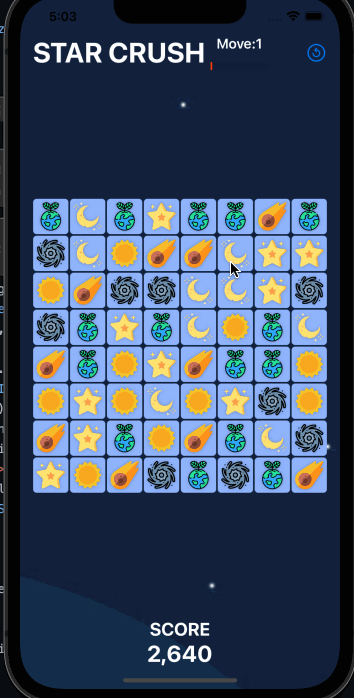 GitHub - Kurabitz/Star-Crush: A Candy Crush clone game implemented ...