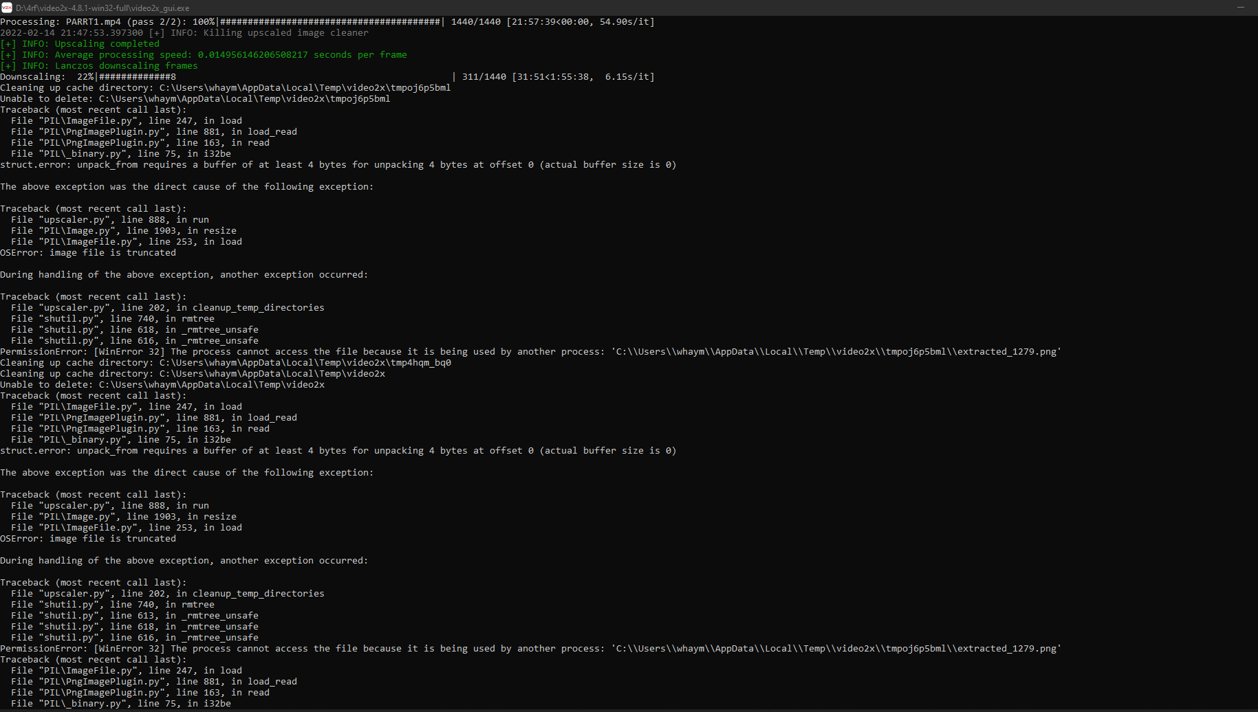 image file is truncated error. · Issue #601 · k4yt3x/video2x · GitHub