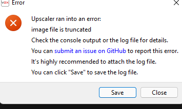 image file is truncated error. · Issue #601 · k4yt3x/video2x · GitHub