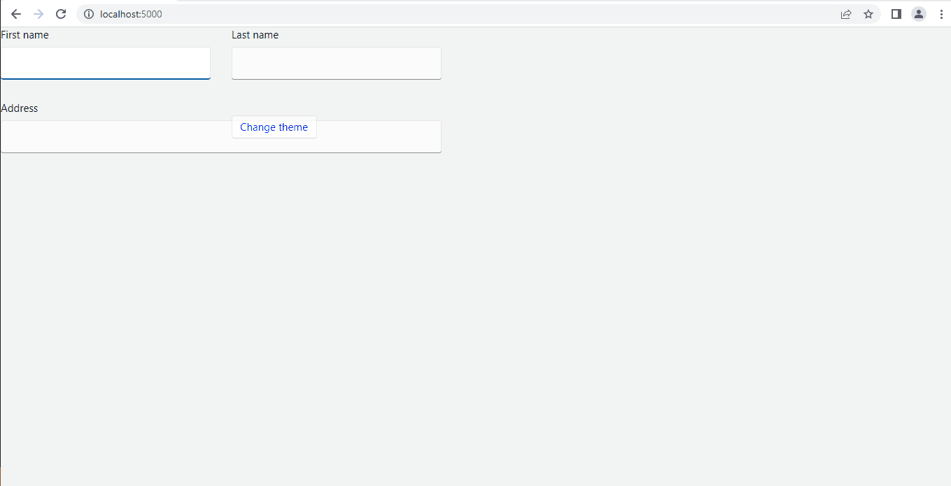 [Gallery][Wasm]Grid-For 'Form Example' section when changing theme, Auto filled text for 'Last ...