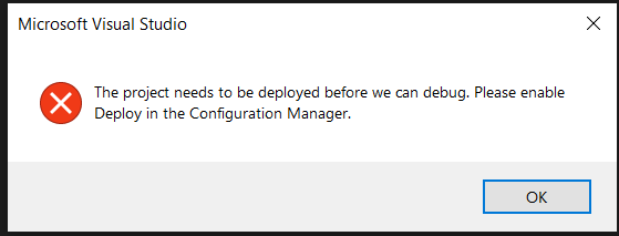 [UI/OnnxSamples] When trying to deploy windows, is says you need to enable deploying in ...
