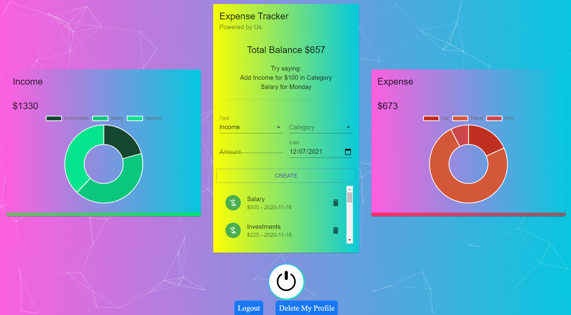 GitHub - mansiDandgaval/Expense-Tracker: Expense Tracker a Web Application to track your Finances