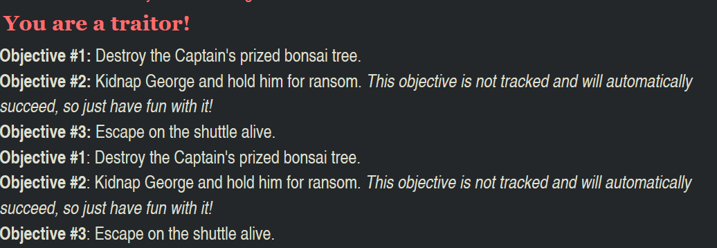 Spawning as a latejoin traitor with no uplink · Issue #10054 · goonstation/goonstation · GitHub