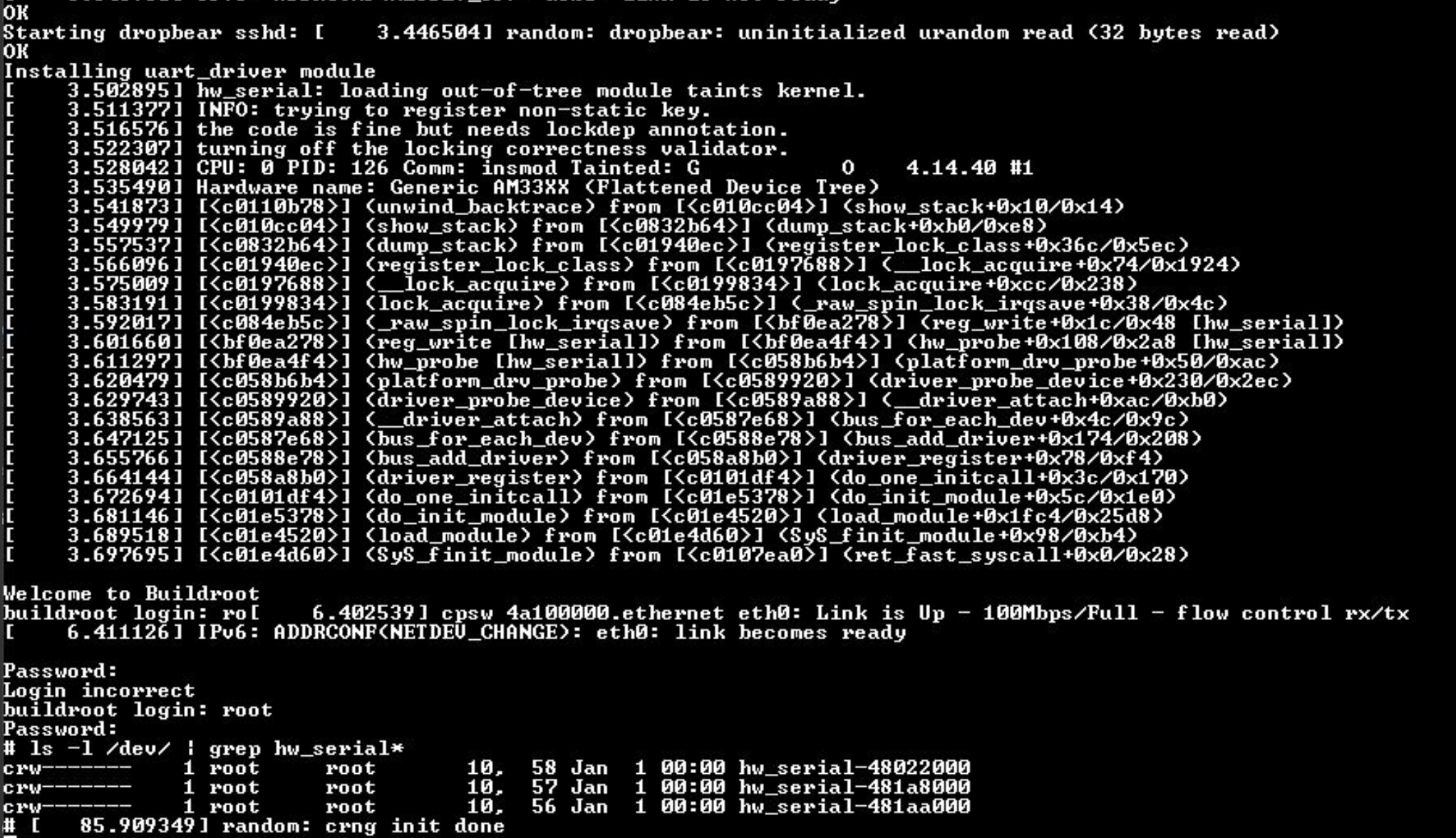 SP3: Loading and unloading of the custom UART driver module · Issue #17 · cu-ecen-aeld/final ...