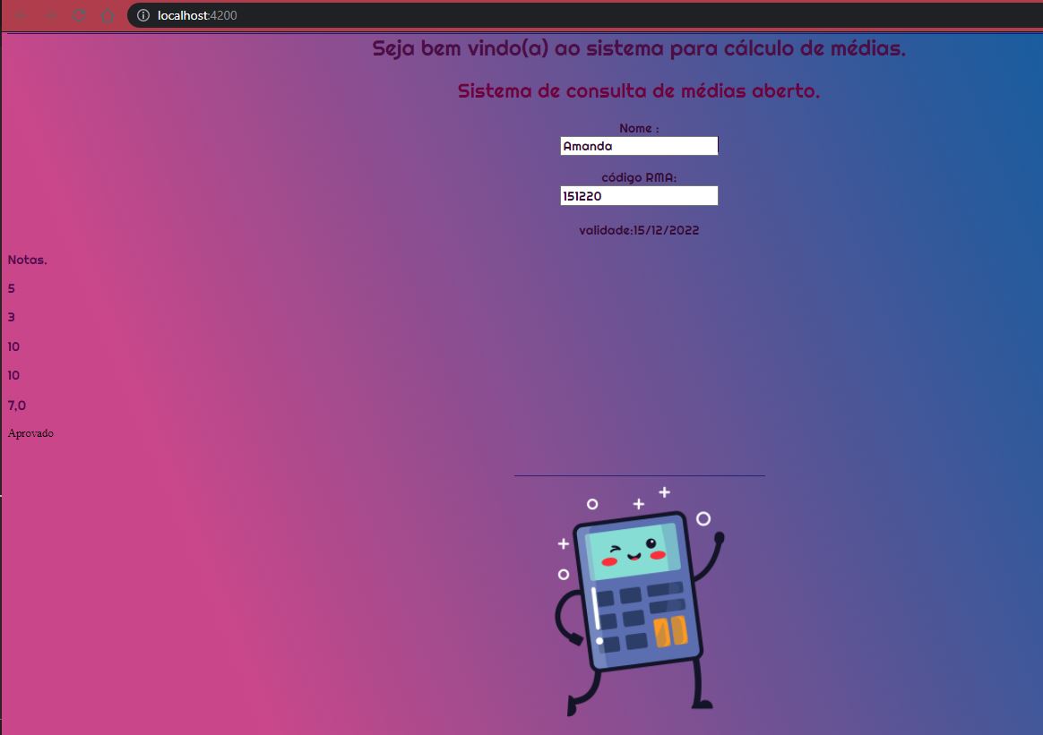 GitHub - LimaAmanda/Projeto-calcularMedia: Projeto desenvolvido para a matéria de PWEB II tarefa ...