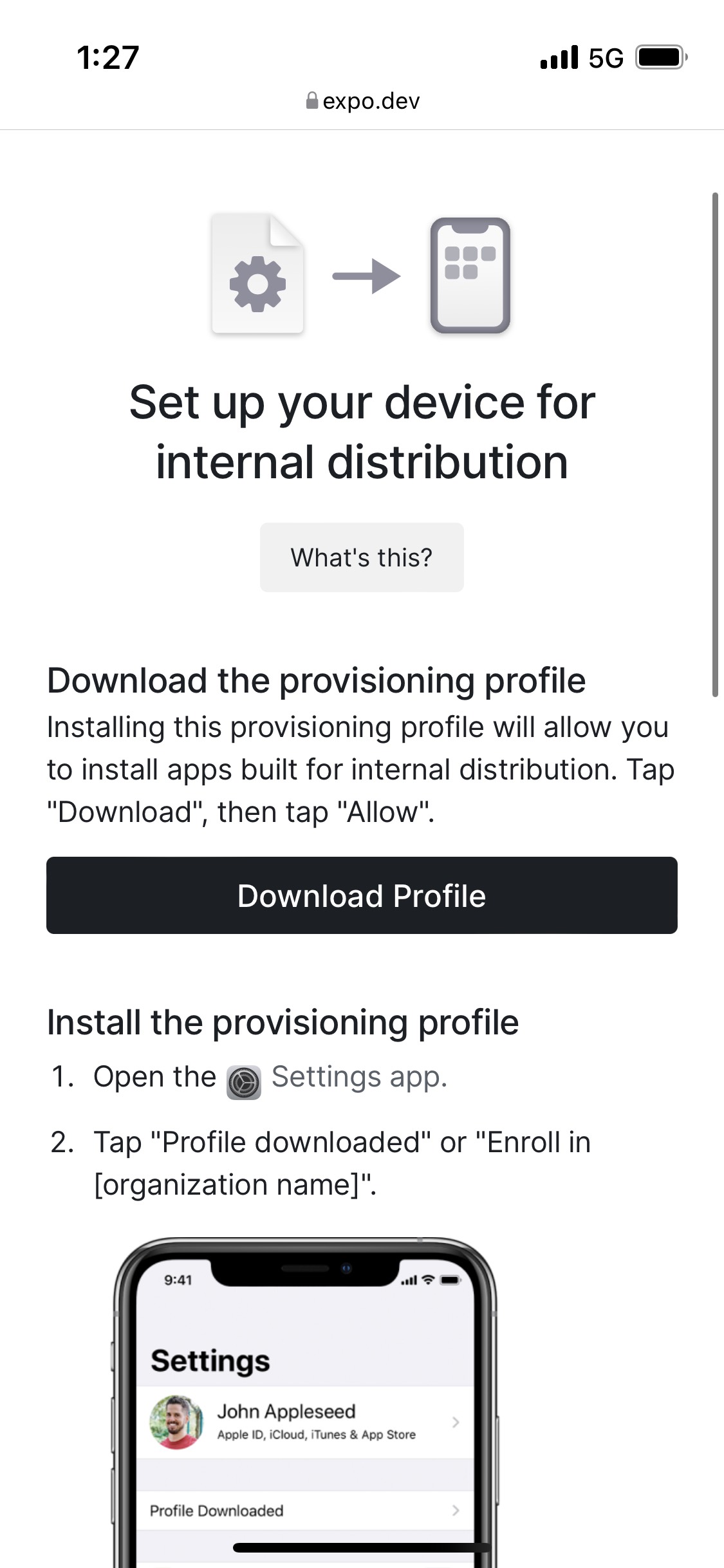 [iOS] Internal distribution: app is not installing · Issue #15501 ...