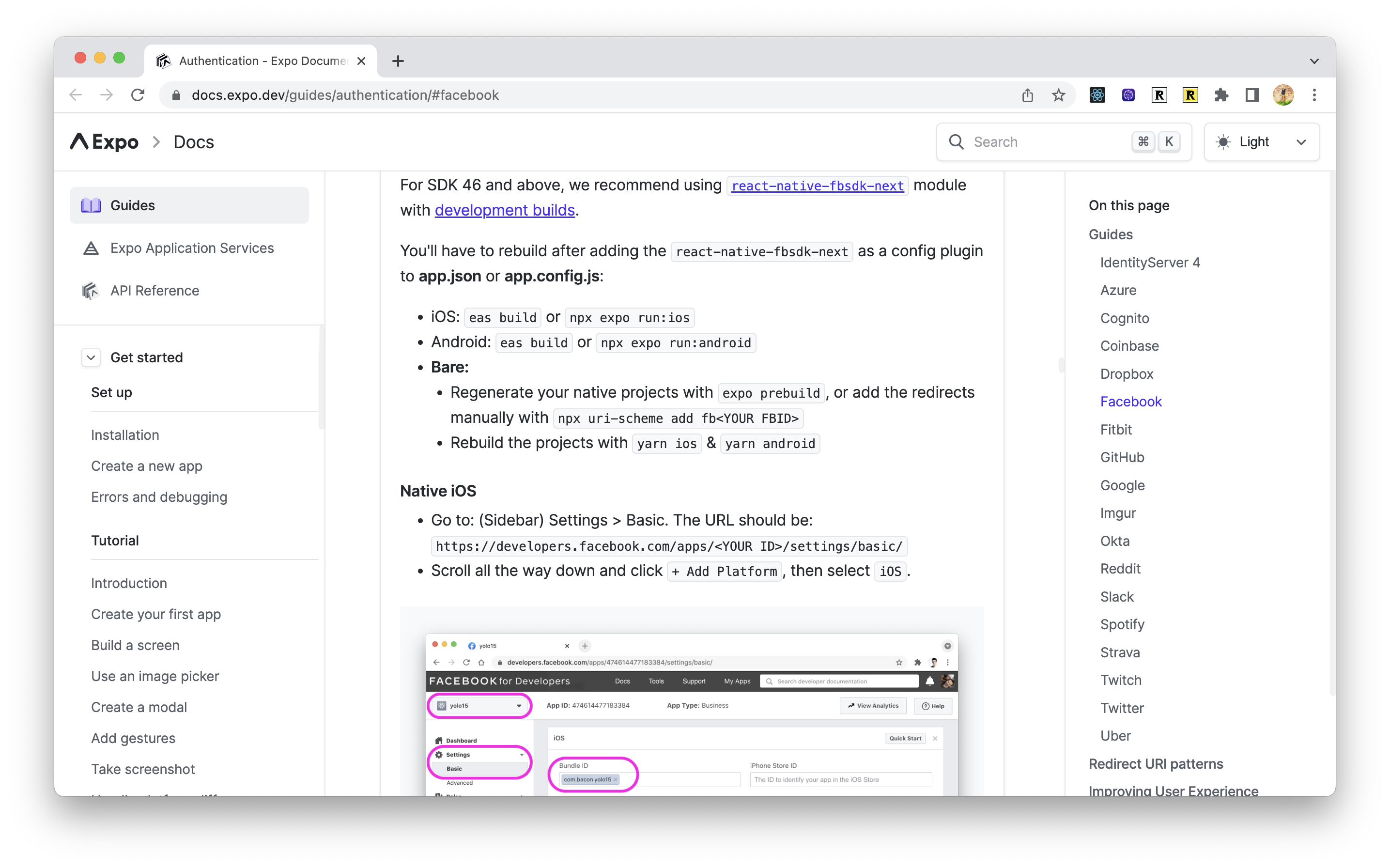 [docs] Facebook Login · Issue #19956 · expo/expo · GitHub