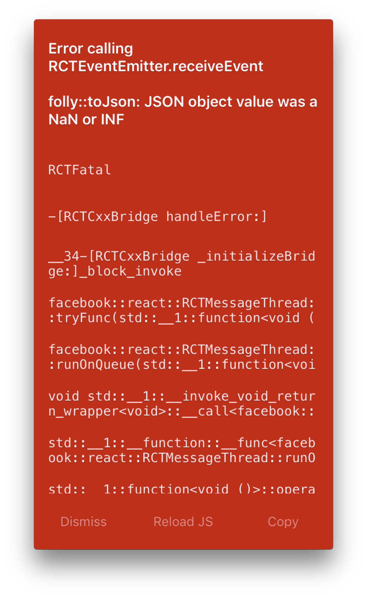 IOS Crash Perhaps Caused Divide By Zero Somewhere In Gesture Handler