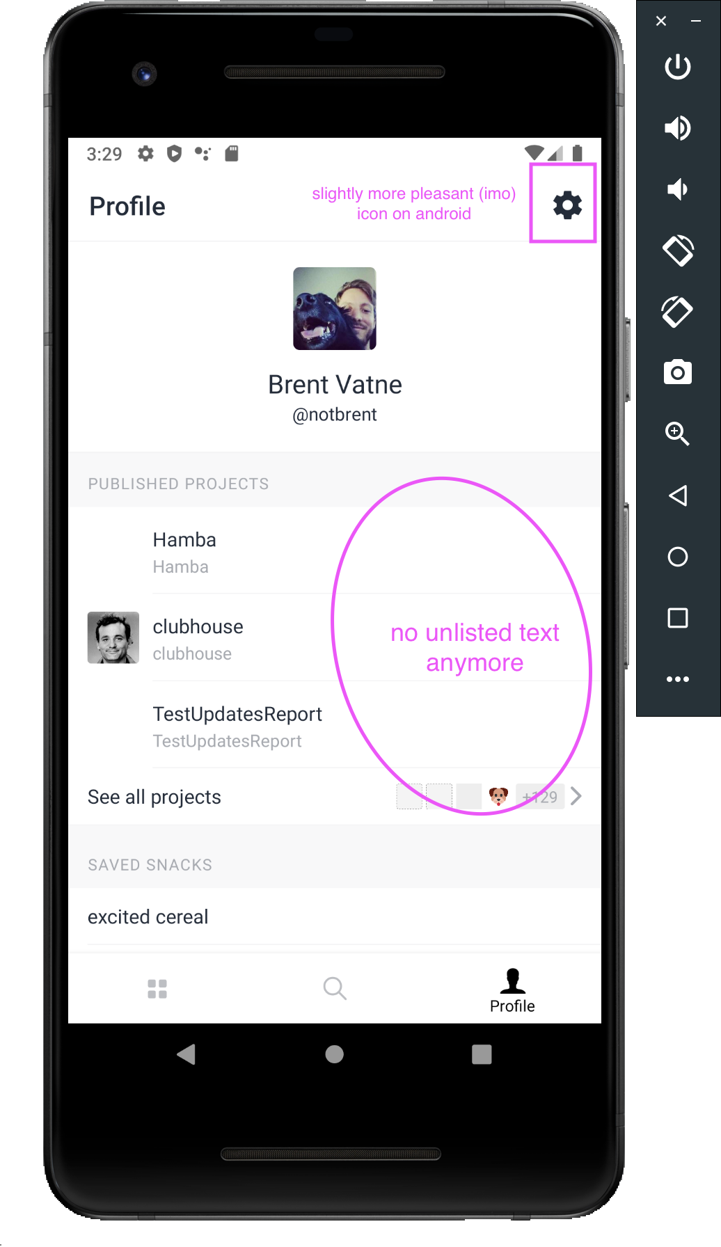 [home] A variety of small tweaks to make things look marginally nicer, mainly for Android by ...