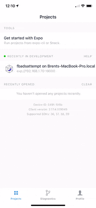 Prompt To Find And Connect To Devices On Network Earlier On · Issue 10560 · Expoexpo · Github 