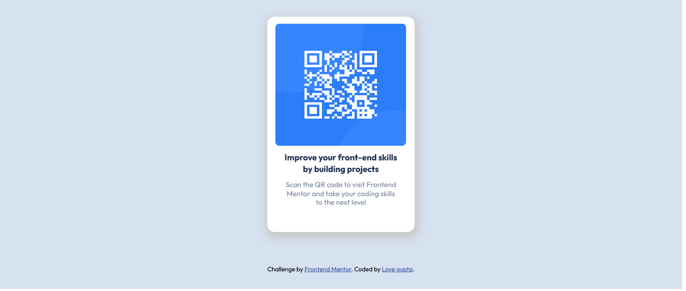GitHub - Lovegupta112/QR-code-component: This is frontend challenge ...