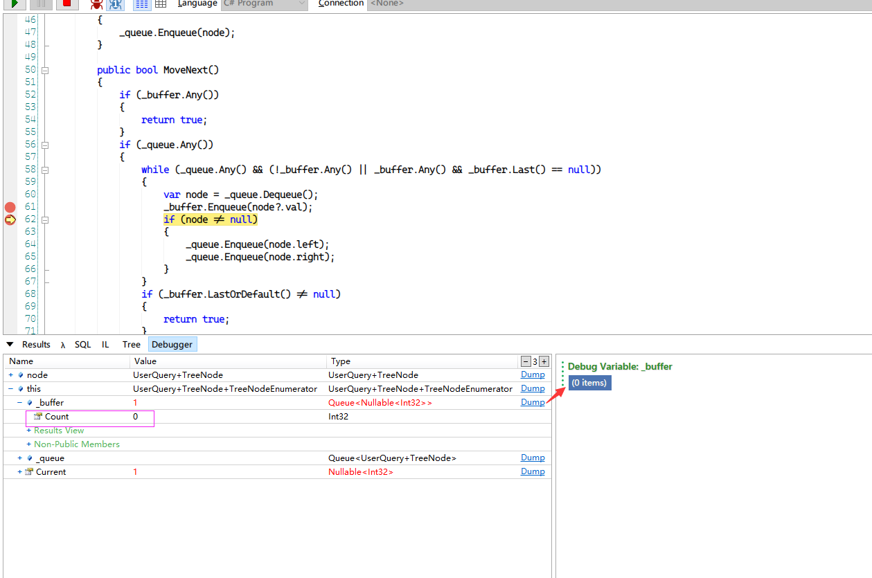 Net 5 Preview 7 Queue Can Not Add Value When Debug Step By Step · Issue 39918 · Dotnetruntime 