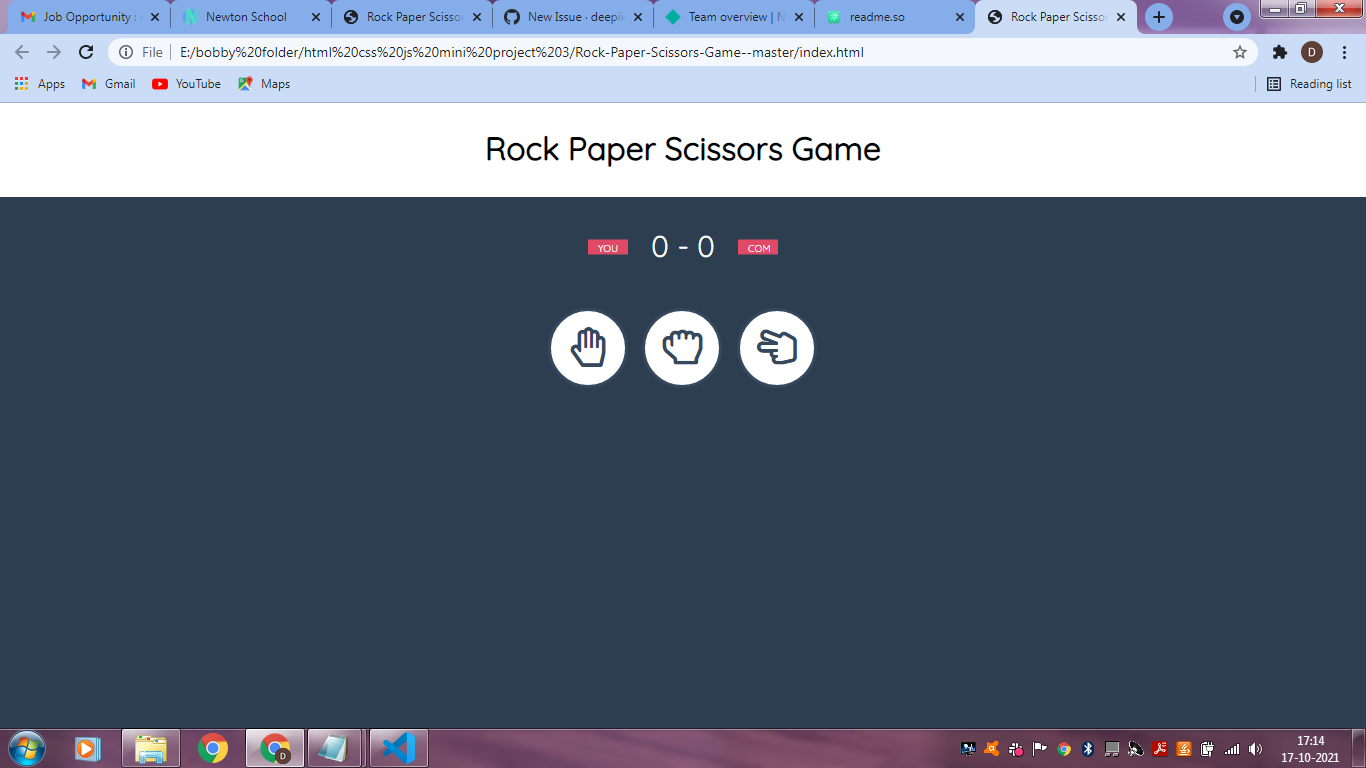 GitHub - deepika6232/Rockpaperscissorgame