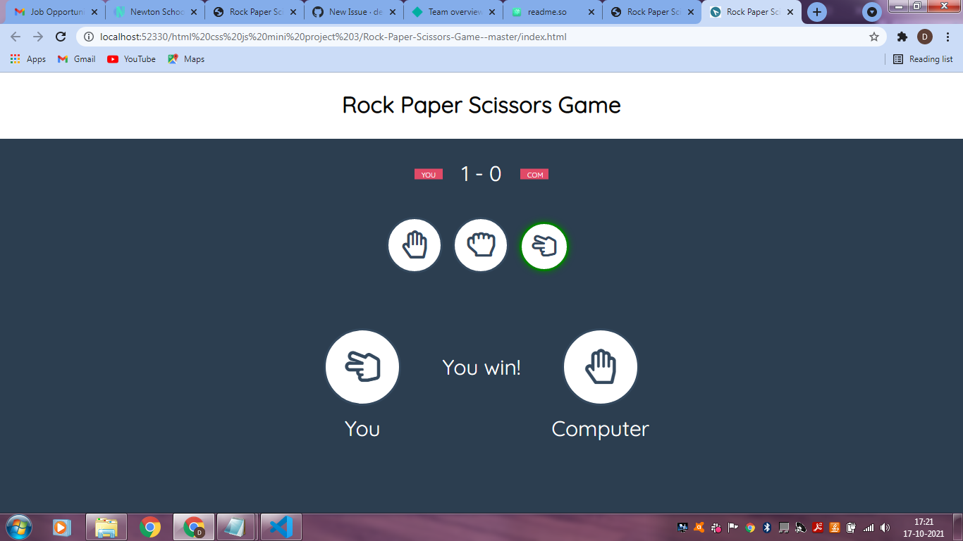 GitHub - deepika6232/Rockpaperscissorgame