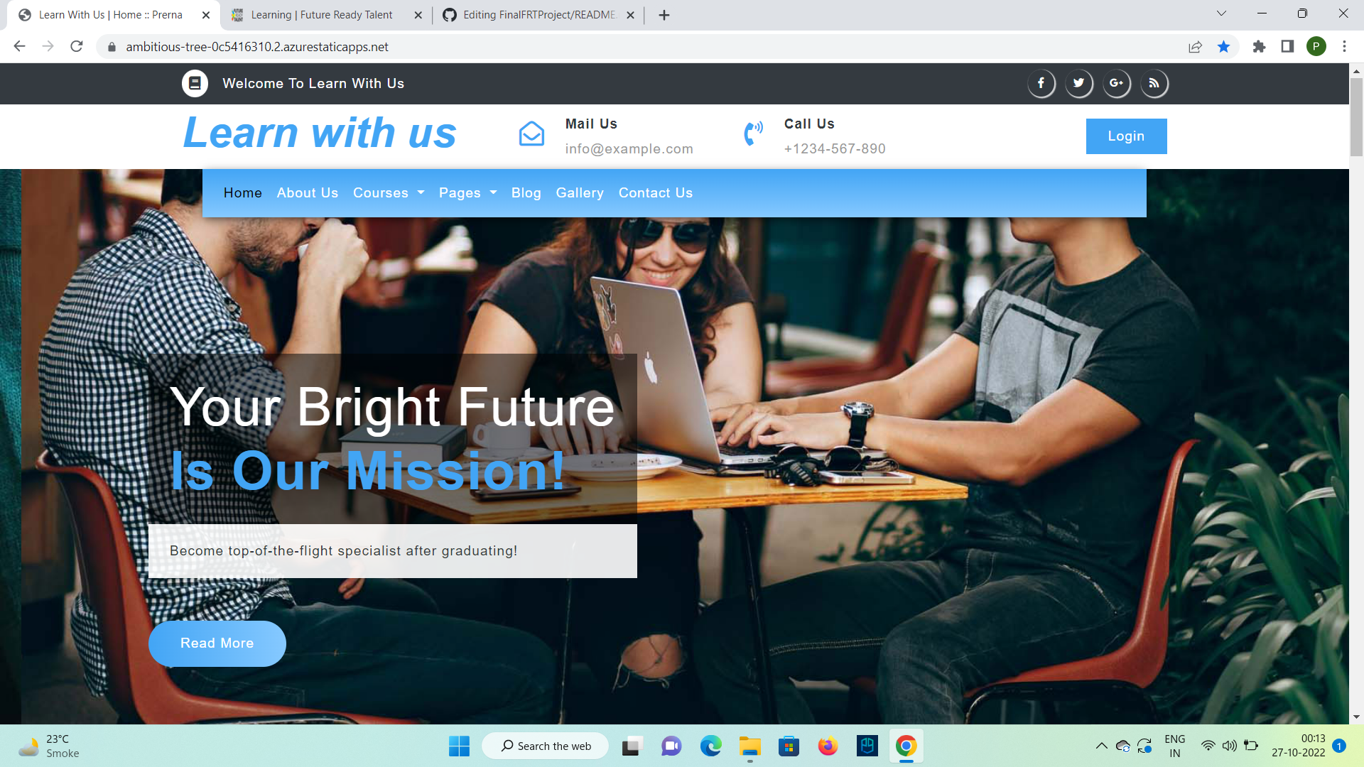 GitHub - Prerna-Bhargava/FinalFRTProject: FRT Project