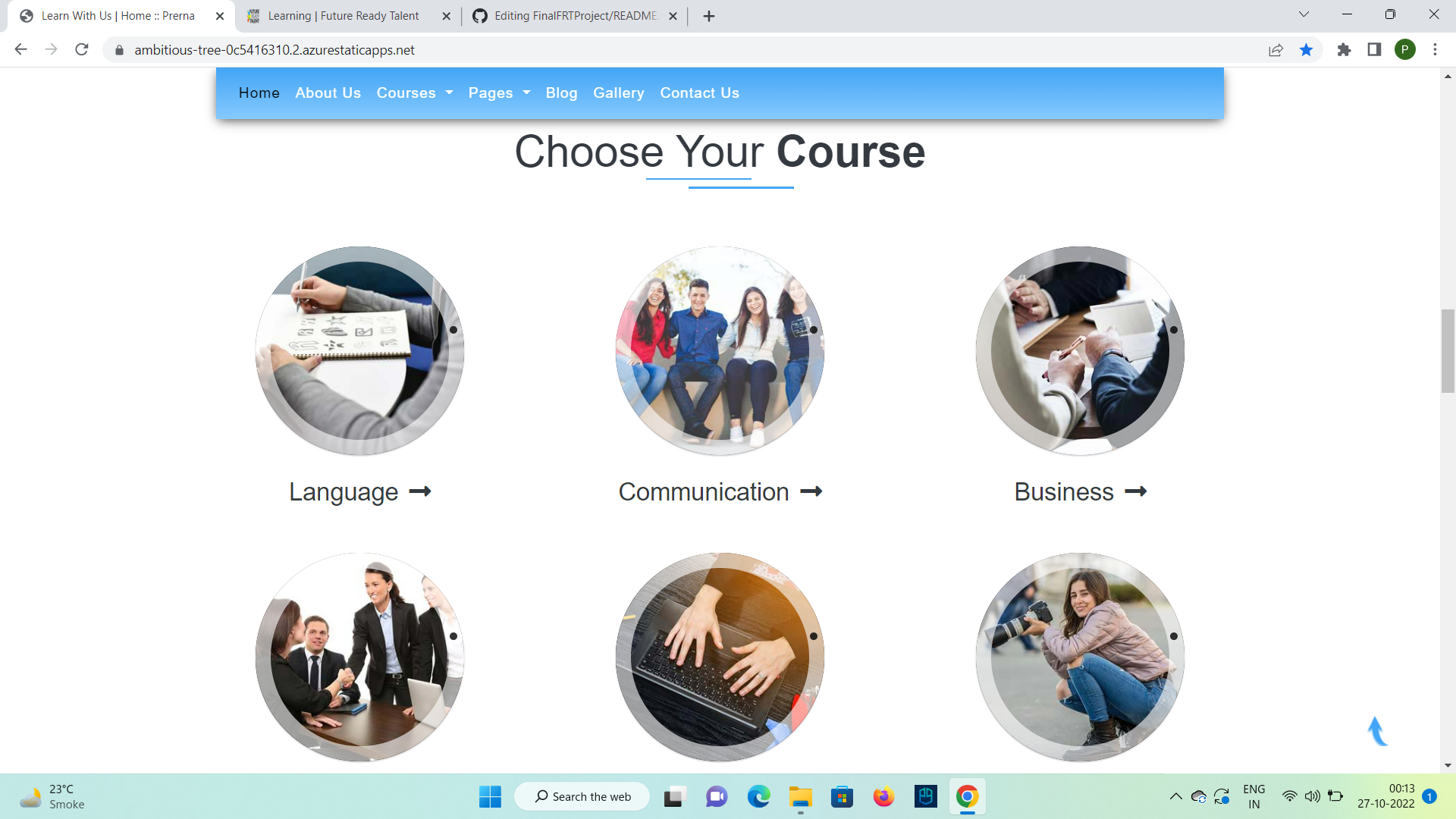 GitHub - Prerna-Bhargava/FinalFRTProject: FRT Project