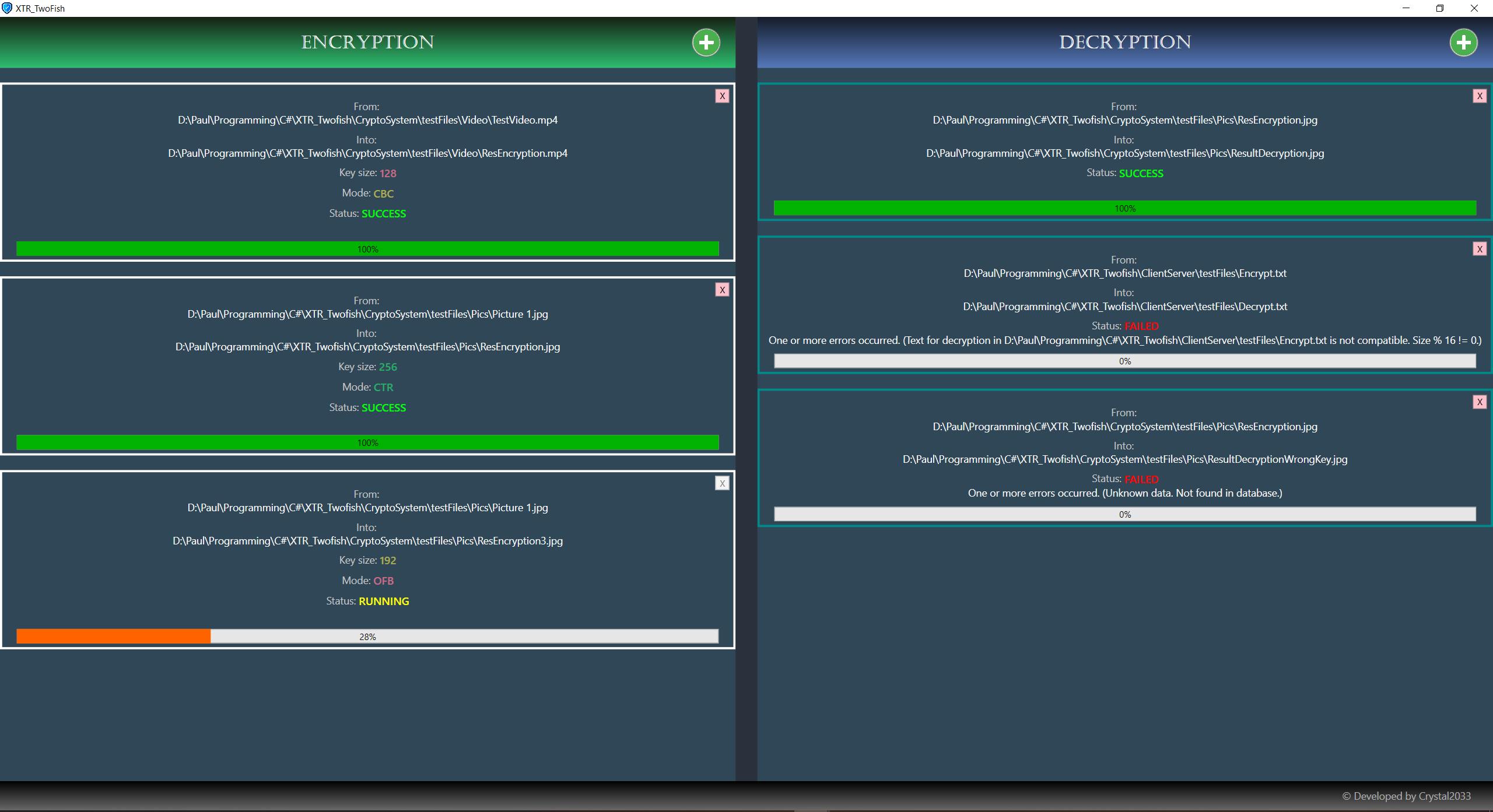 GitHub - Crystal2033/CryptoSystemUI: User interface for realization of ...