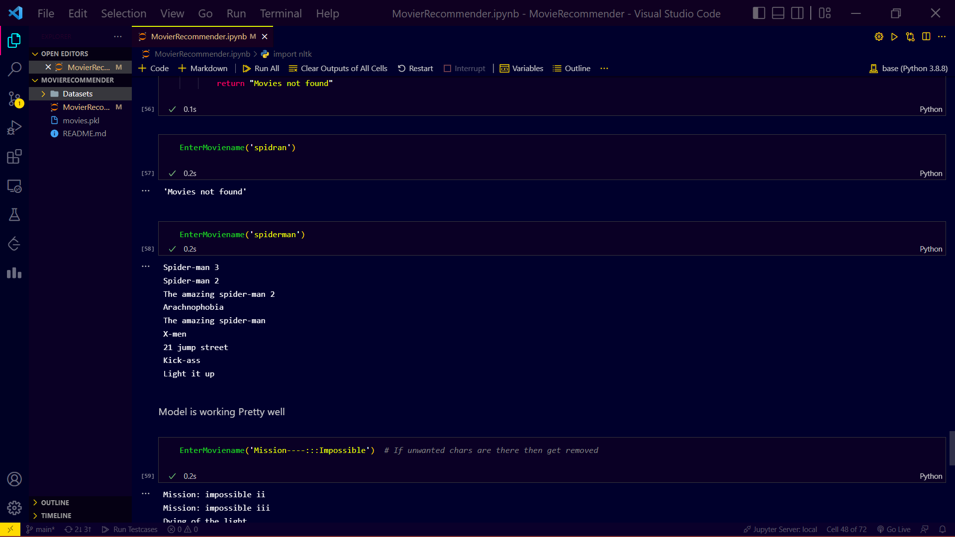 GitHub - MANTHAN137/MovieRecommender_ML_model