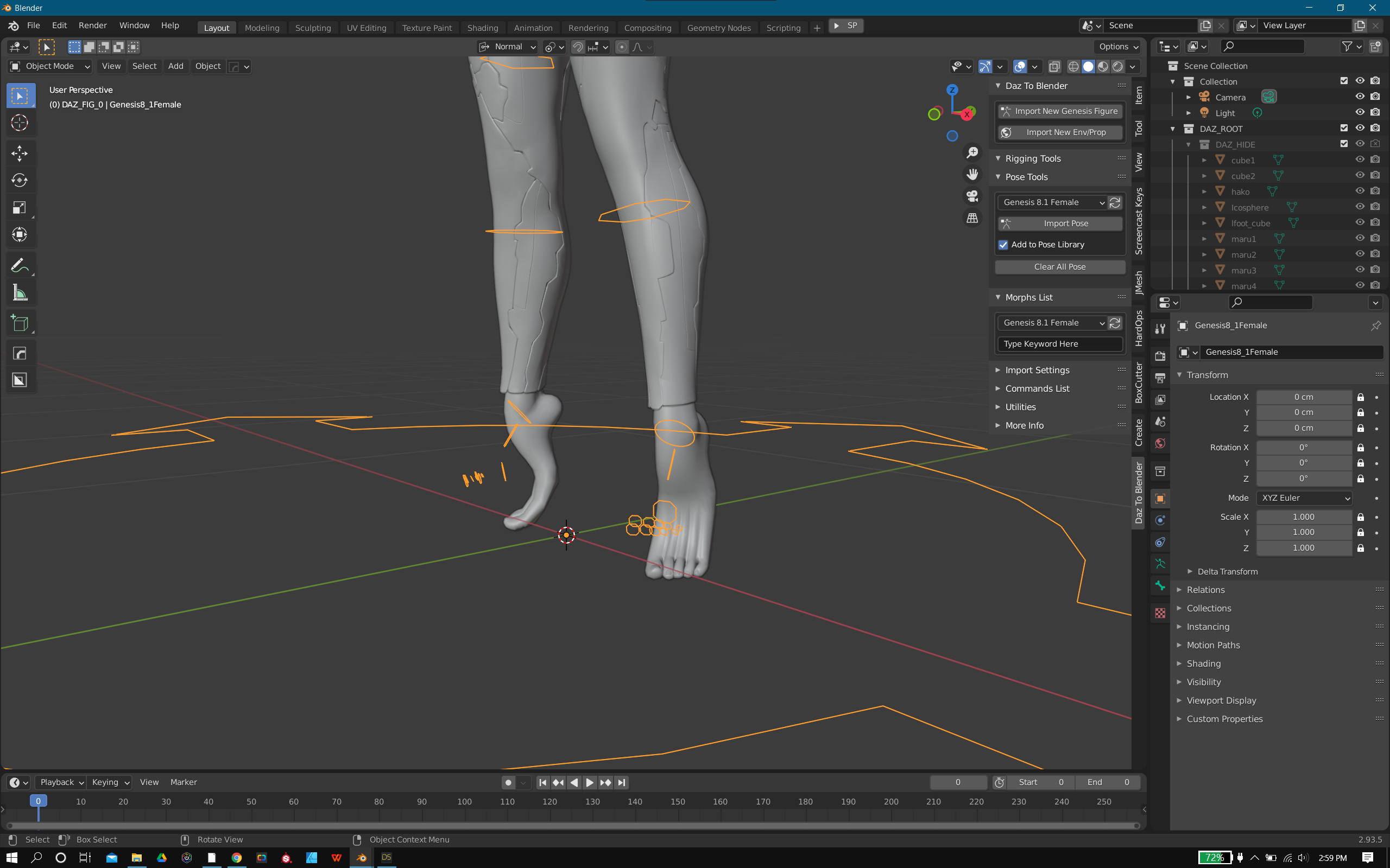 Daz to Blender feet becomes flippers · Issue #98 · daz3d/DazToBlender · GitHub