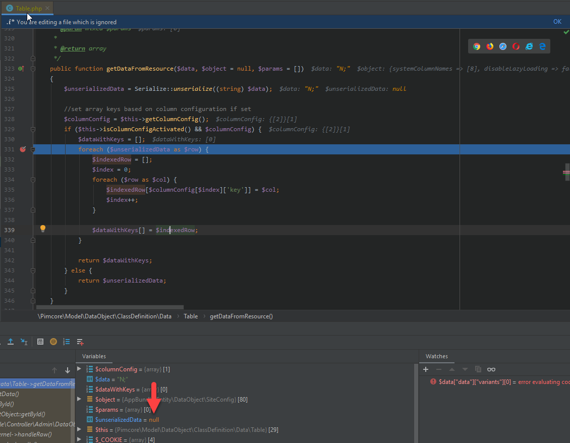 [Bugreport] empty tables in class layouts produce unreported error · Issue #5713 · pimcore ...
