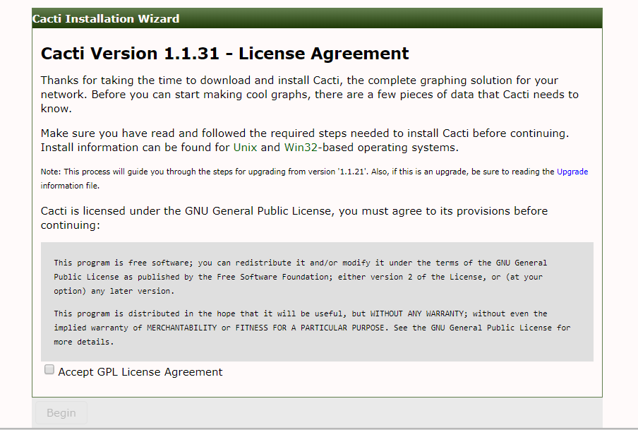 Show version when installation prompts for license · Issue #1215 · Cacti/cacti · GitHub