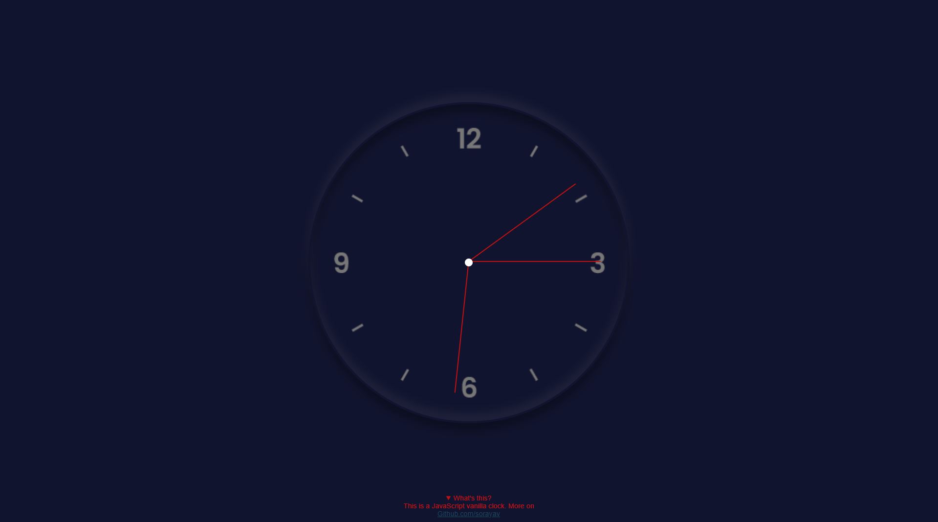 Github Shariar99vanila Javascript Clock With Neumorphism