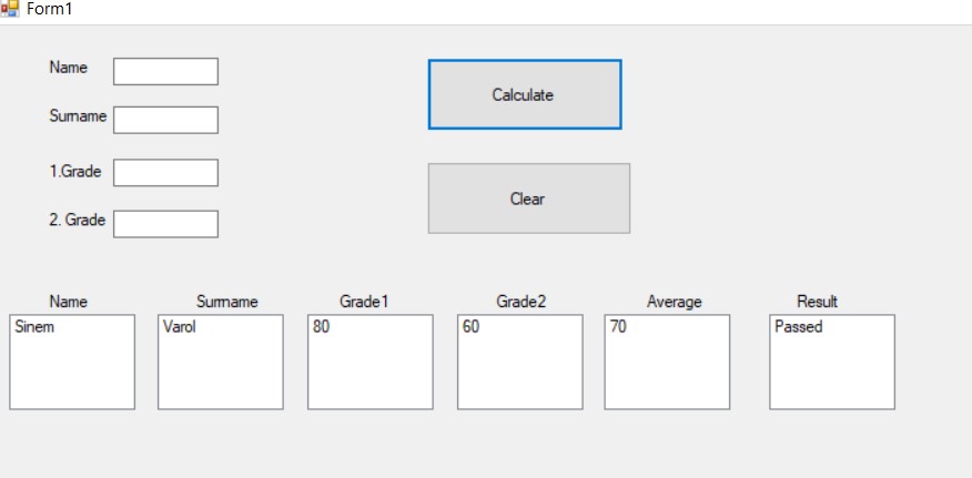 GitHub - sinemvarol/grade-calculation