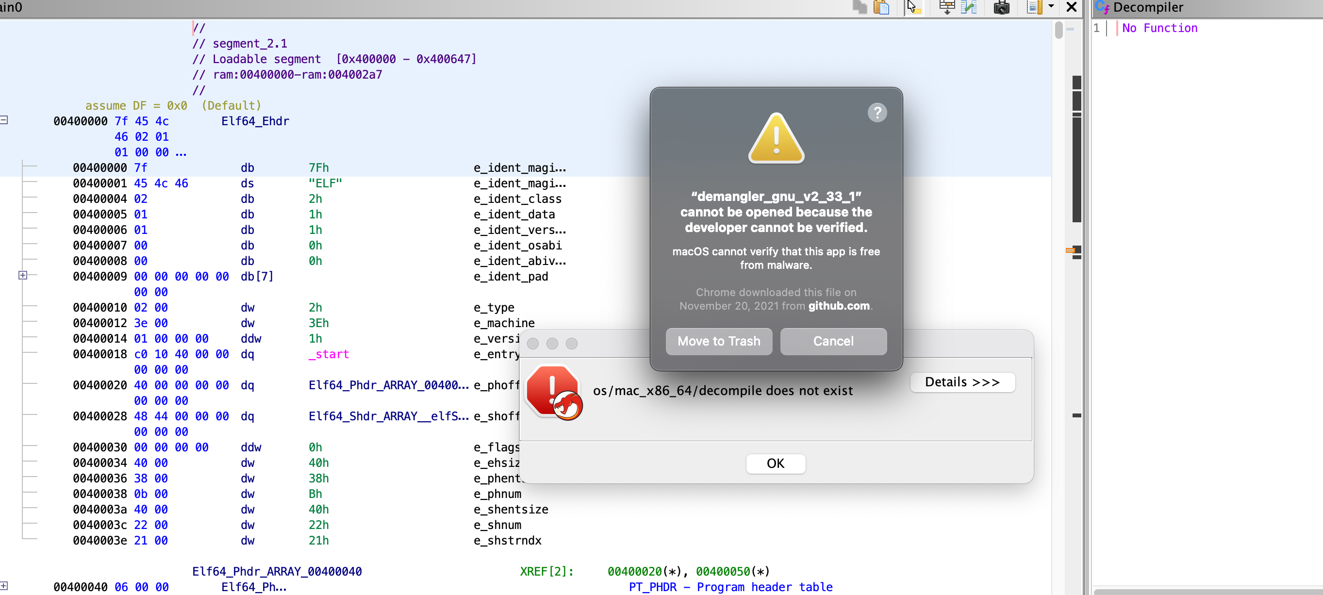 Decompile is missing for Ghidra · Issue #3663 · NationalSecurityAgency ...