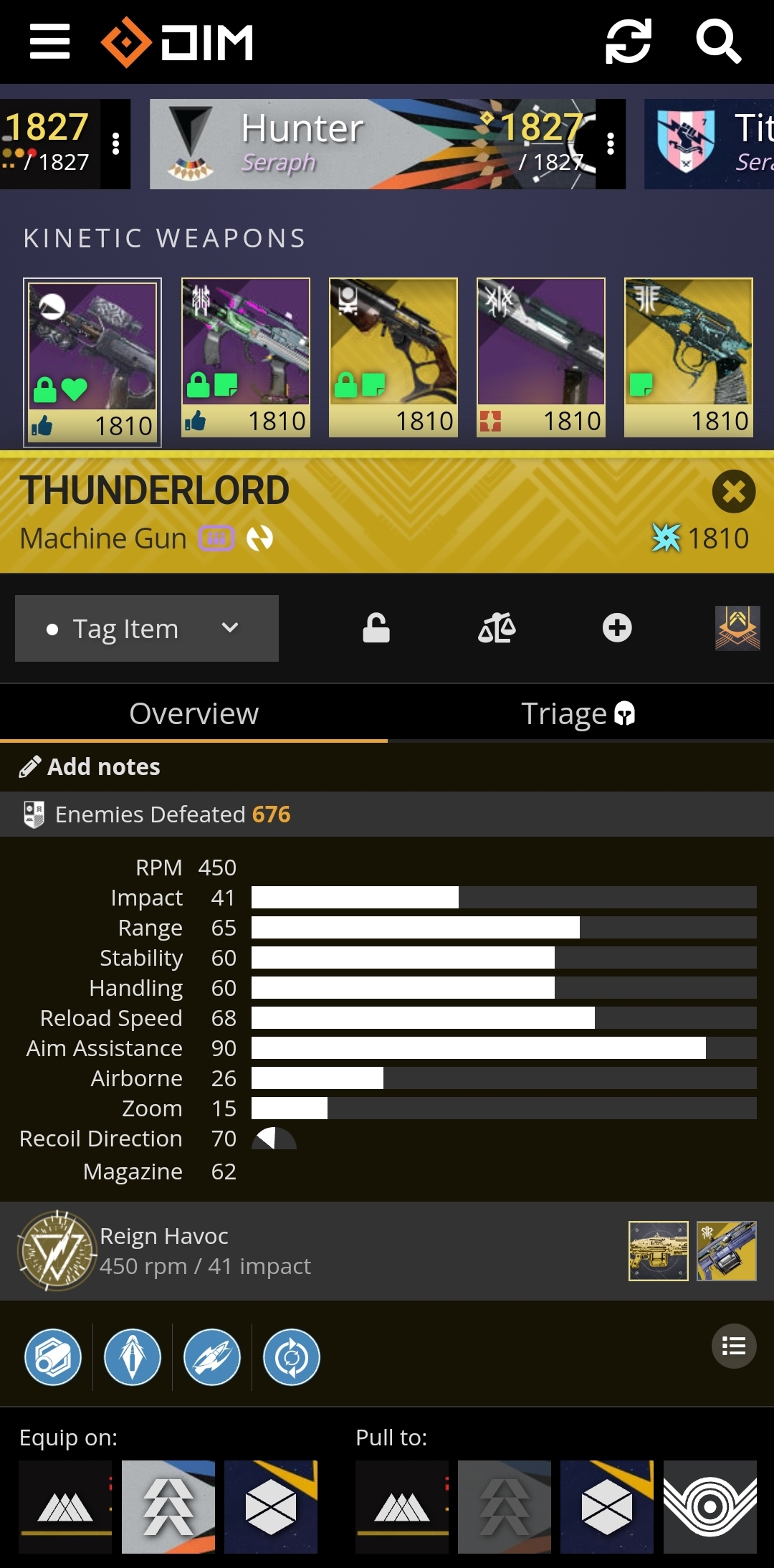 Equip On and Pull to buttons are not using proper emblem icon beneath the guardian class symbol ...