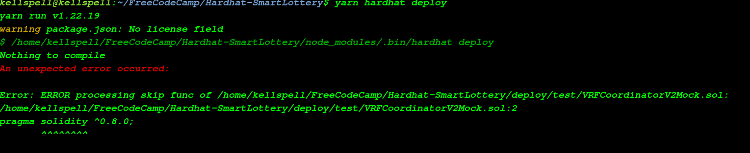 Lesson 9 Deploy Error · Issue 2273 · Smartcontractkit Full Blockchain Solidity Course Js · Github