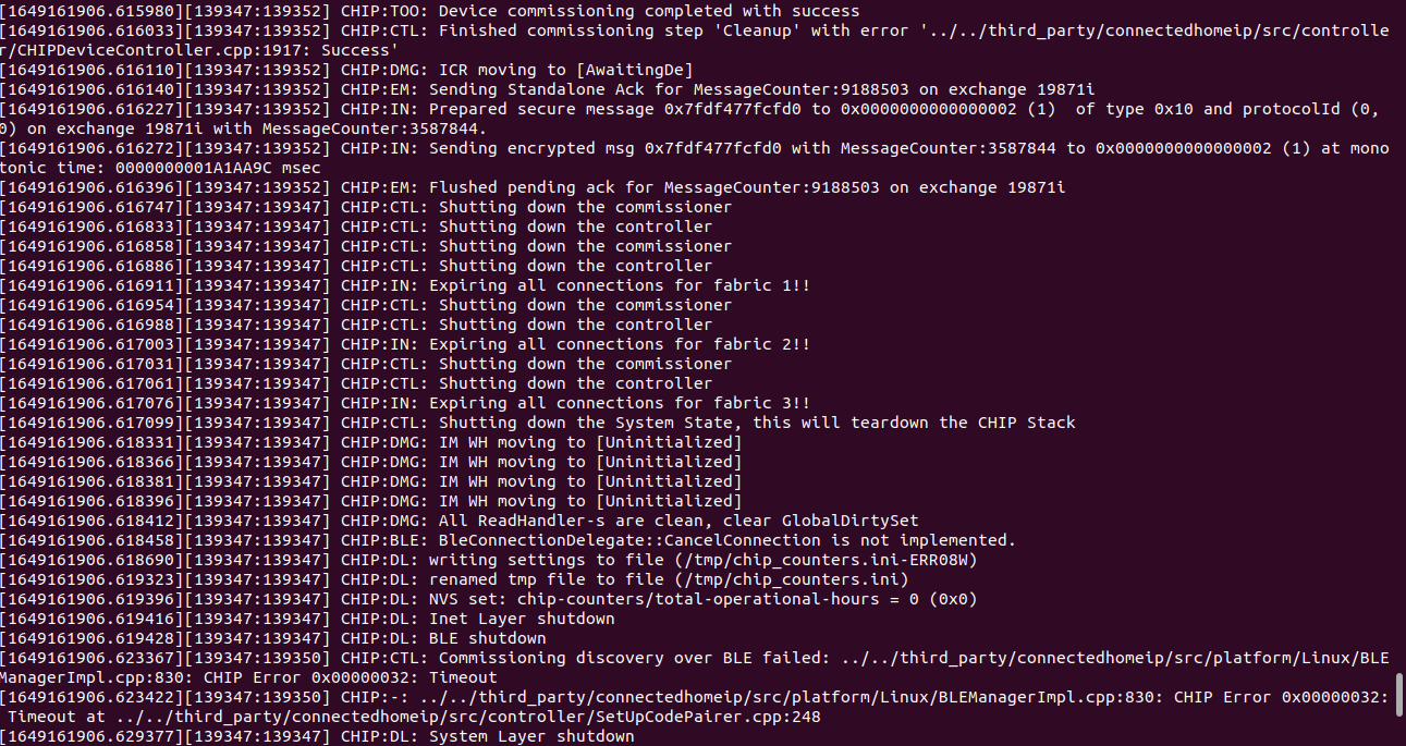 Receiving Unwanted Error Message In Multi Admin Of Ecm Test Cases · Issue 17053 · Project Chip