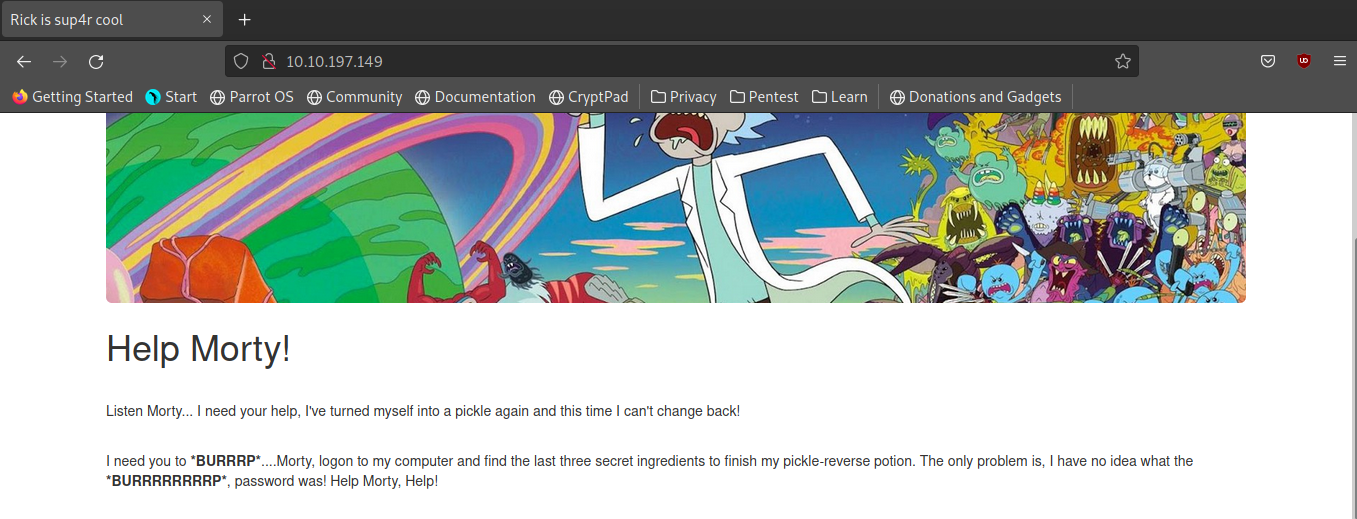 TryHackMe-CTF/picklerick.md at main · lucthienphong1120/TryHackMe-CTF · GitHub