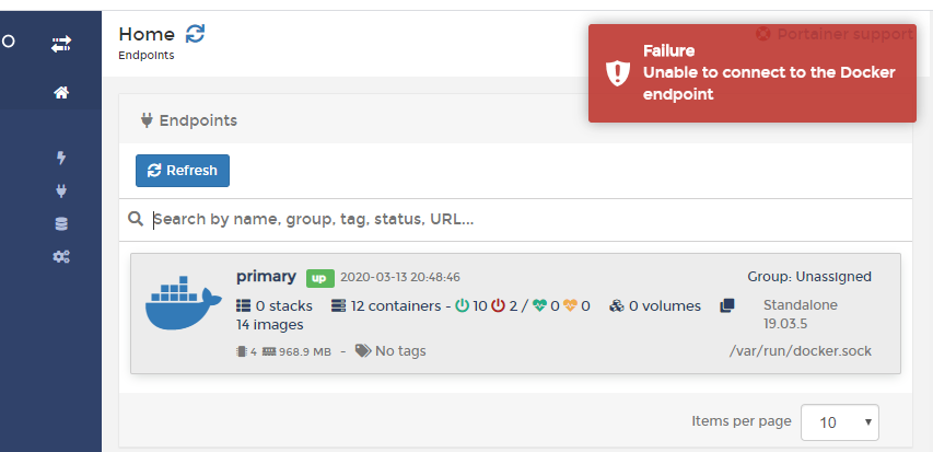 Unable To Connect To The Docker Endpoint · Issue 32 · Hassio Addonsaddon Portainer · Github