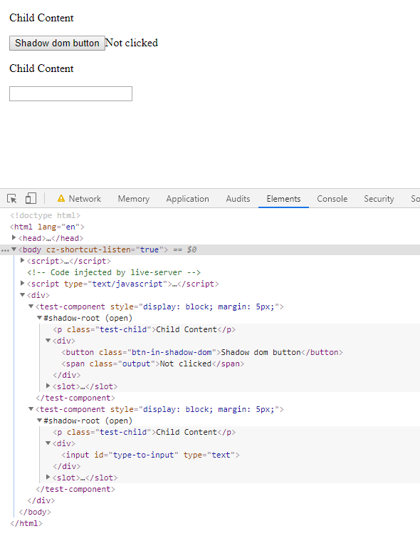 Automating elements in shadow dom with puppeteer · Issue #10 · webdriverio/query-selector-shadow ...