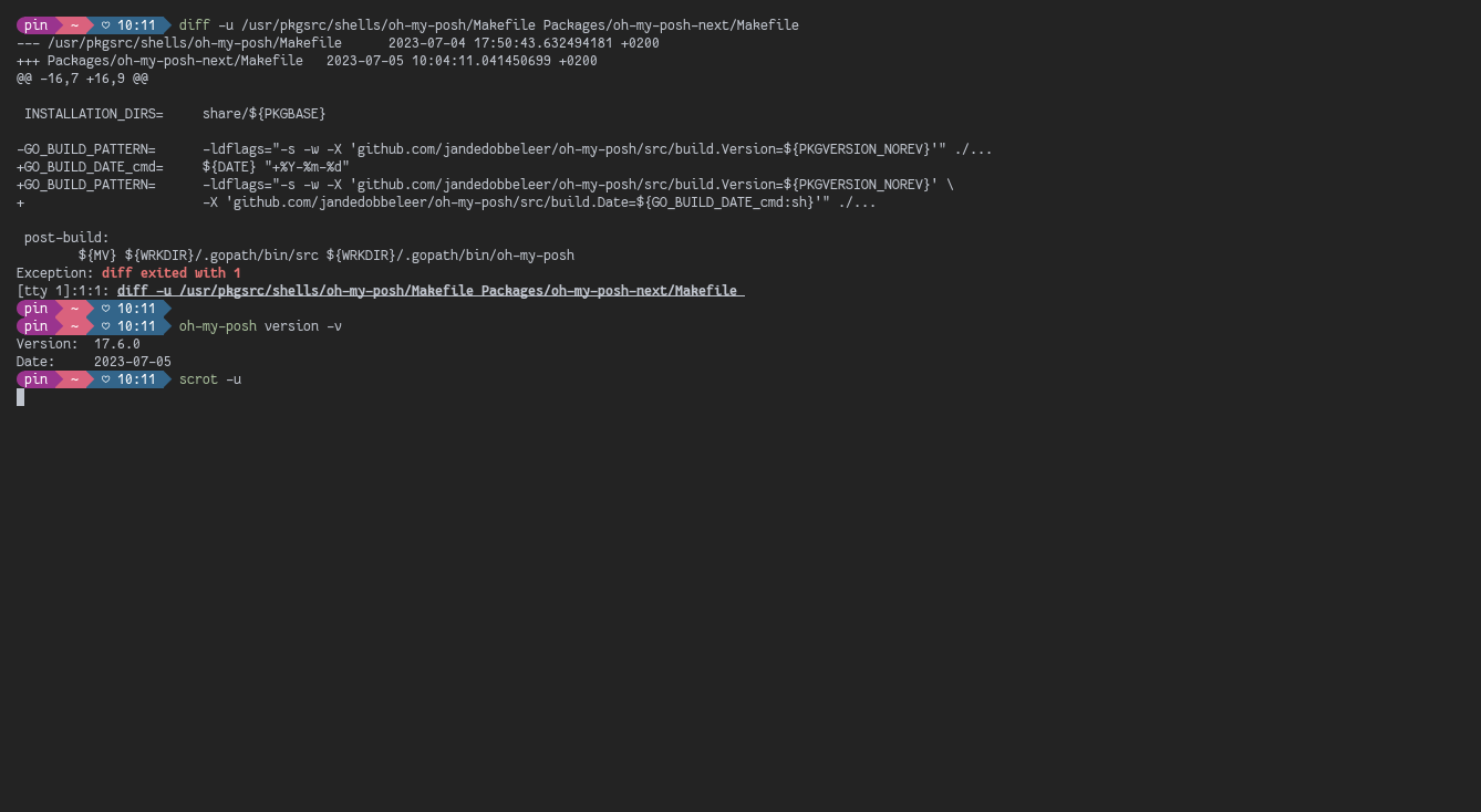 version idea · Issue #4014 · JanDeDobbeleer/oh-my-posh · GitHub