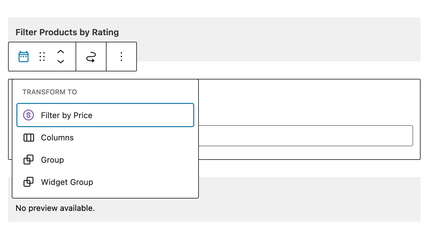 Filter blocks: Legacy widgets transform function broken after ...