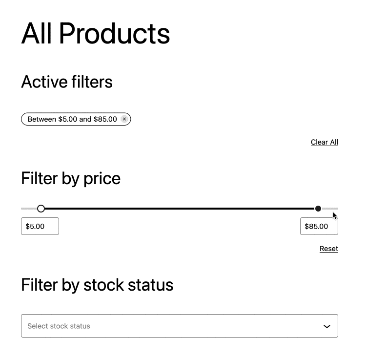 Price slider max constraint doesn't match price filter input value · Issue #42675 · woocommerce ...