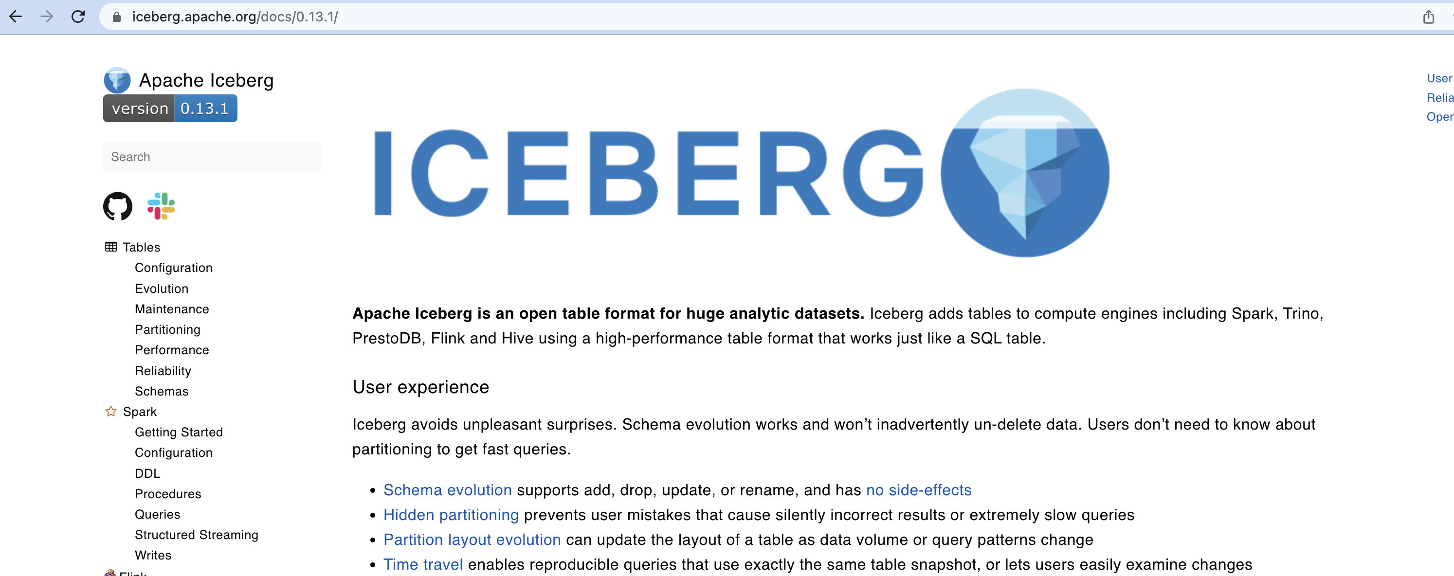 Docs missing version dropdown · Issue #5290 · apache/iceberg · GitHub