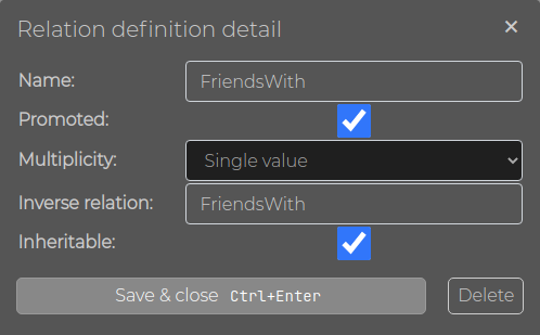 (Bug report) Creating a Relation Definition and giving it an Inverse Relation of the same name ...