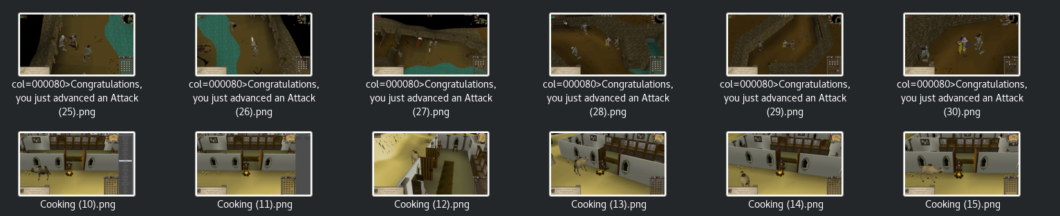 Screenshots not named correctly when leveling attack · Issue #586 · runelite/runelite · GitHub