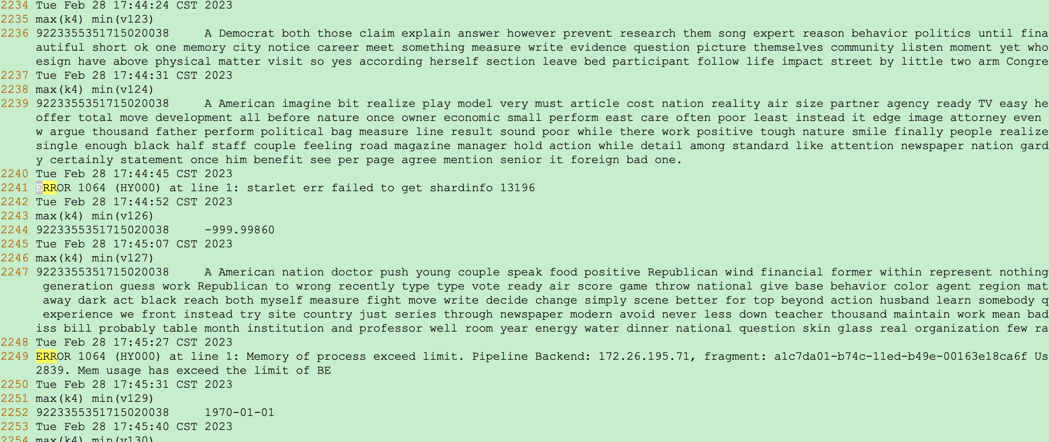 [StarOS] 'starlet err failed to get shardinfo' error when dml & ddl & dql execute concurrently ...