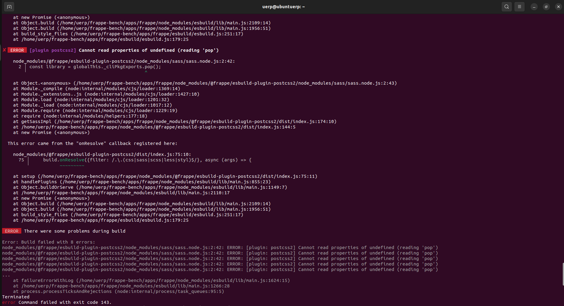 ERROR: [plugin postcss2] Cannot read properties of undefined · Issue ...