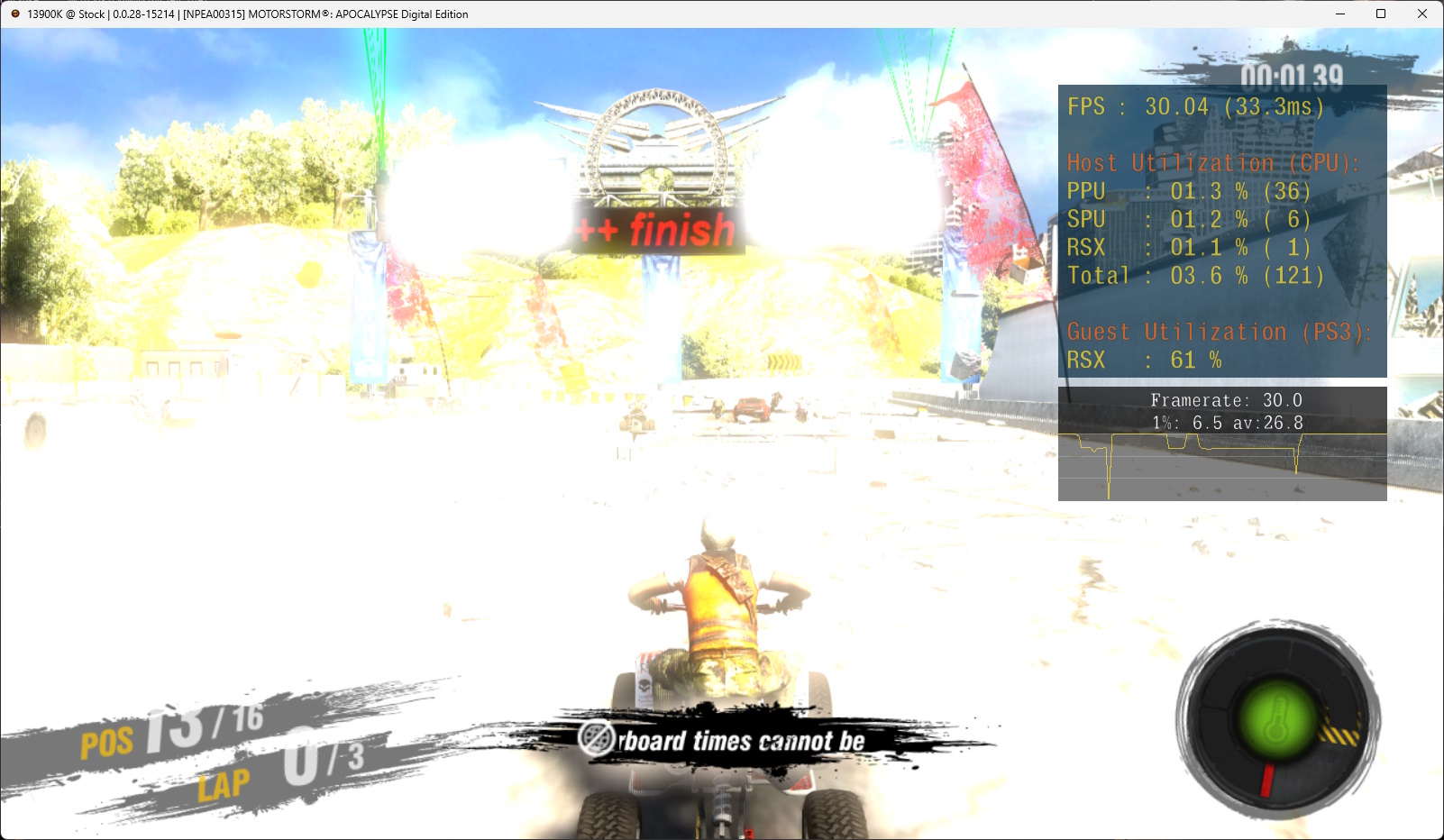 Motorstorm Apocalypse - Bright Flashing Menus/Maps · Issue #14049 · RPCS3/rpcs3 · GitHub