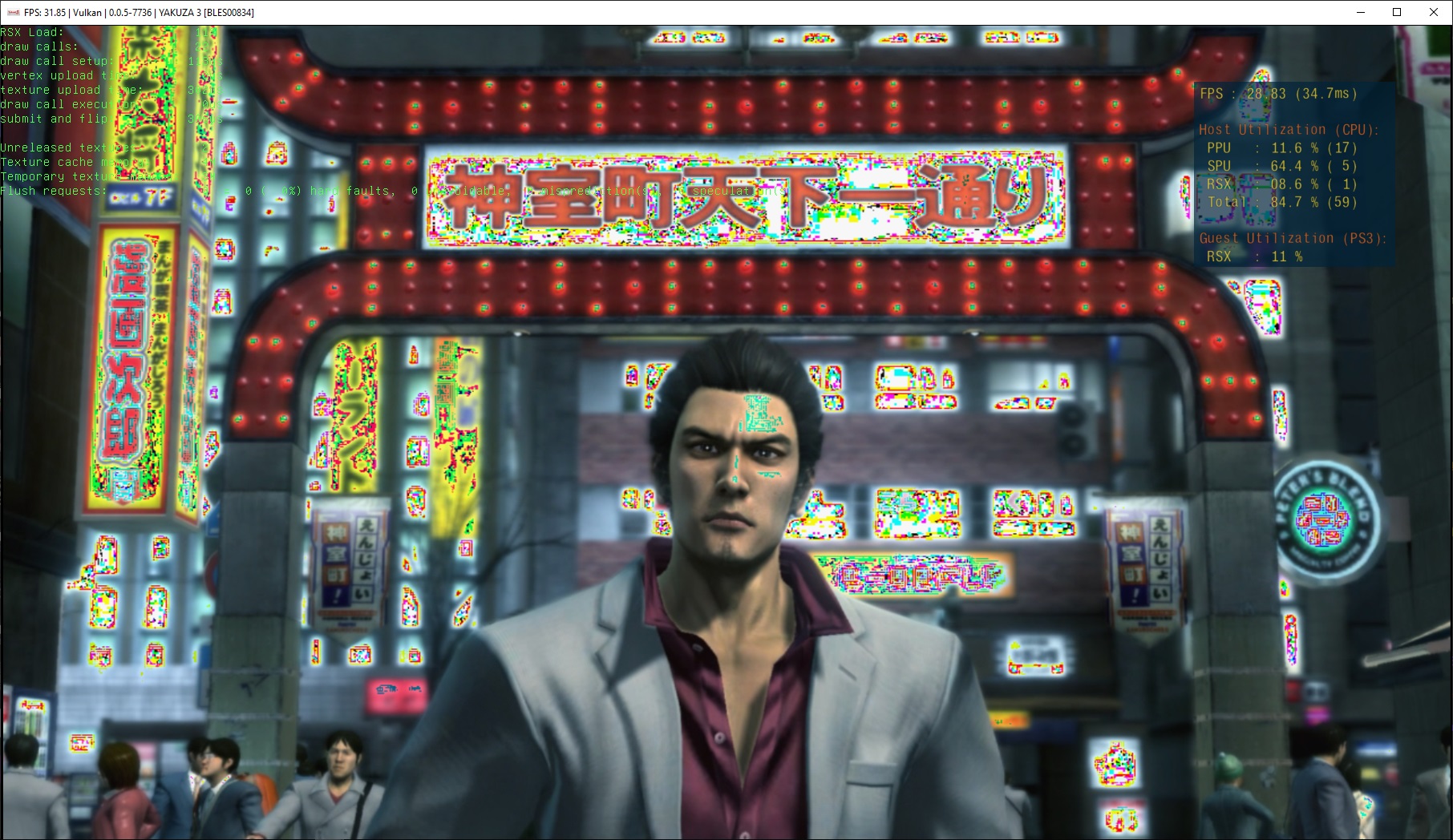 Yakuza Kenzan! - SPU LLVM Pre-rendered graphical glitches · Issue #4994 ...