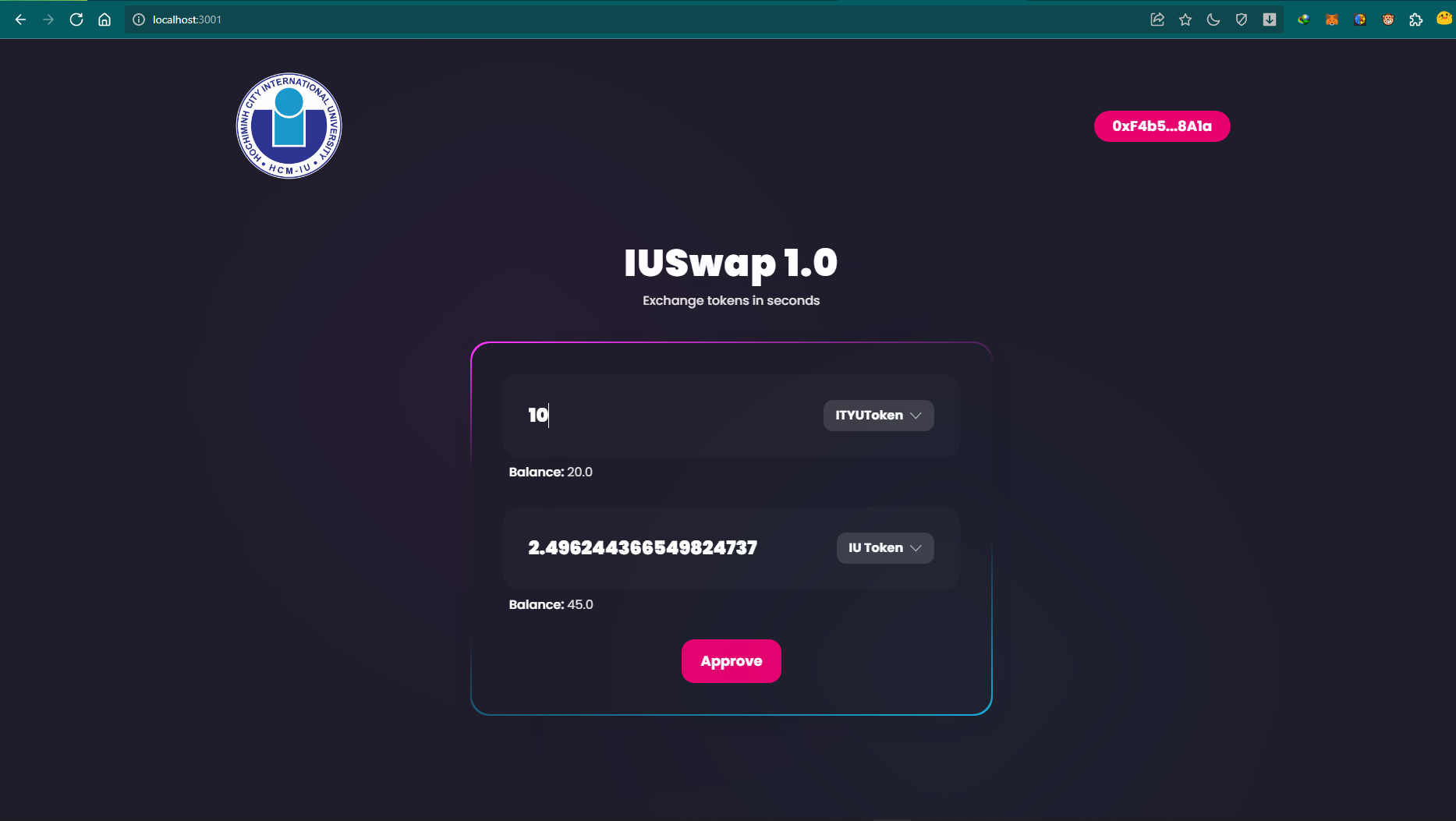 GitHub - MiQannn/IUSwap: This is a small project for my Thesis "BUILDING A DECENTRALIZED ...