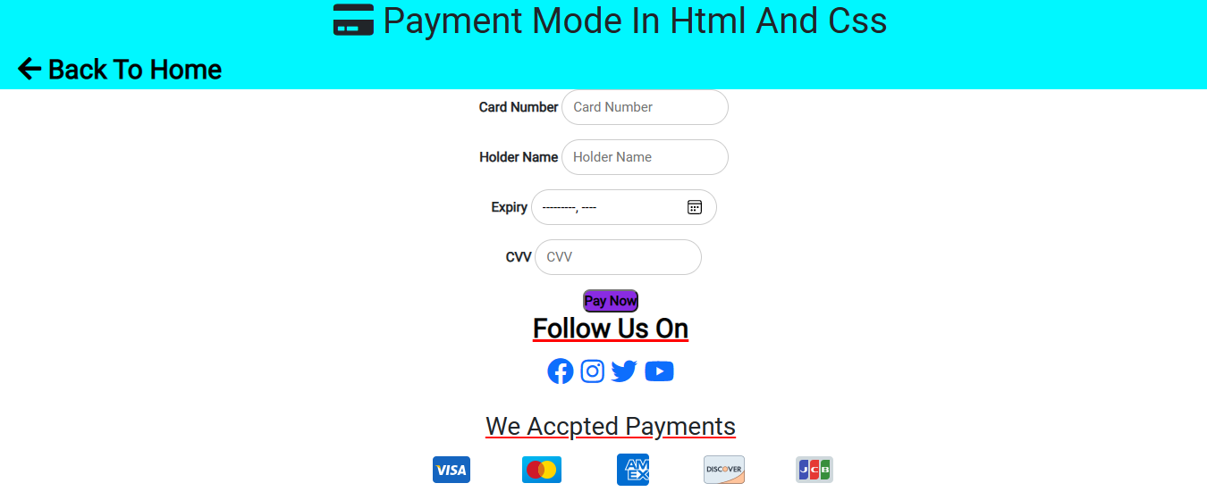 GitHub - althafne/Responsive-Pyamnet-Form-In-Html-And-Css