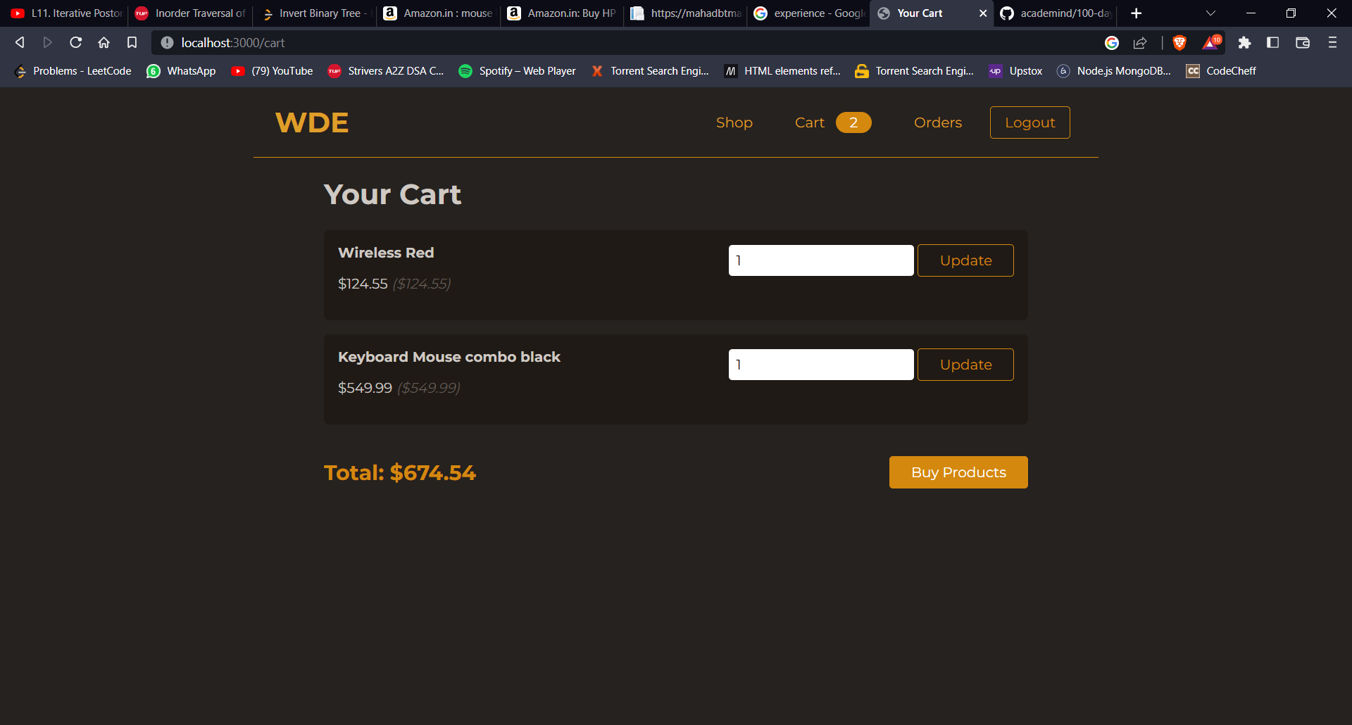 GitHub - SnehalVyavahare/WDE-online-shop