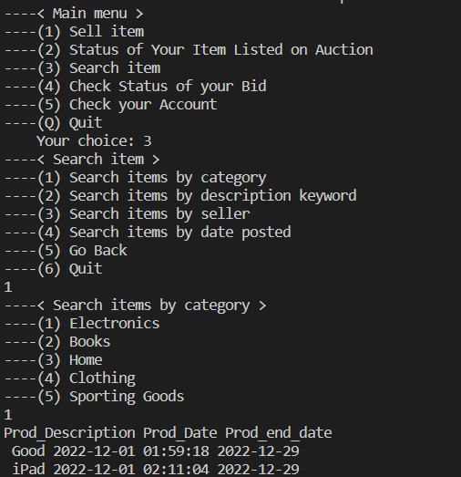 GitHub - hvvan/SWE3003_41: term project for online auction database (Used C, MySQL)